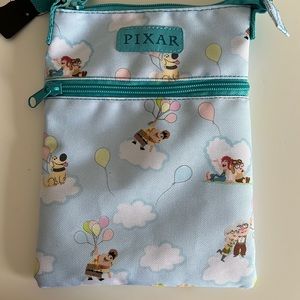 Disney | Bags | Disney Pixar Up Characters Balloon Passport Crossbody ...